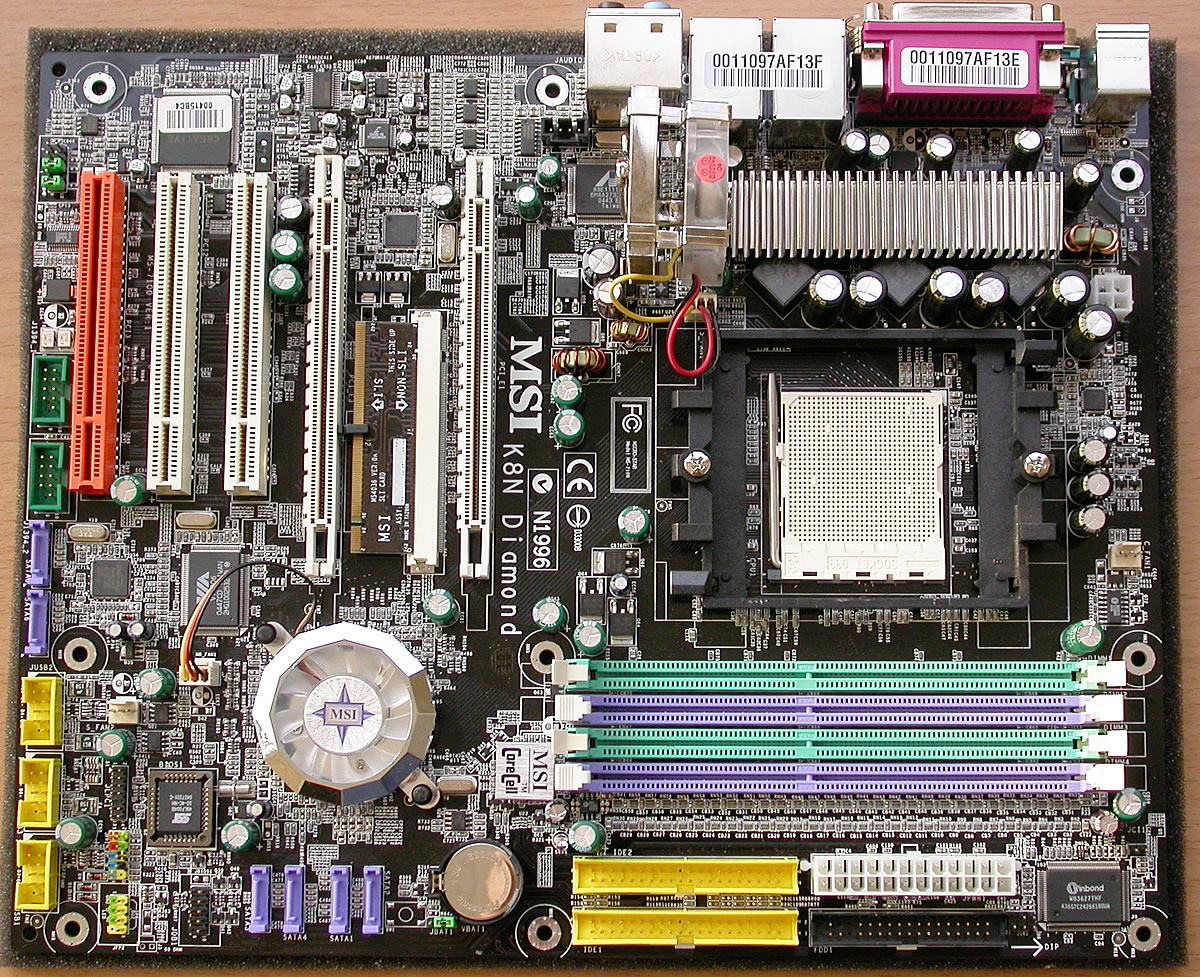 MSI K8N Diamond socket 939 + AMD Athlon 64 3200+ Venice