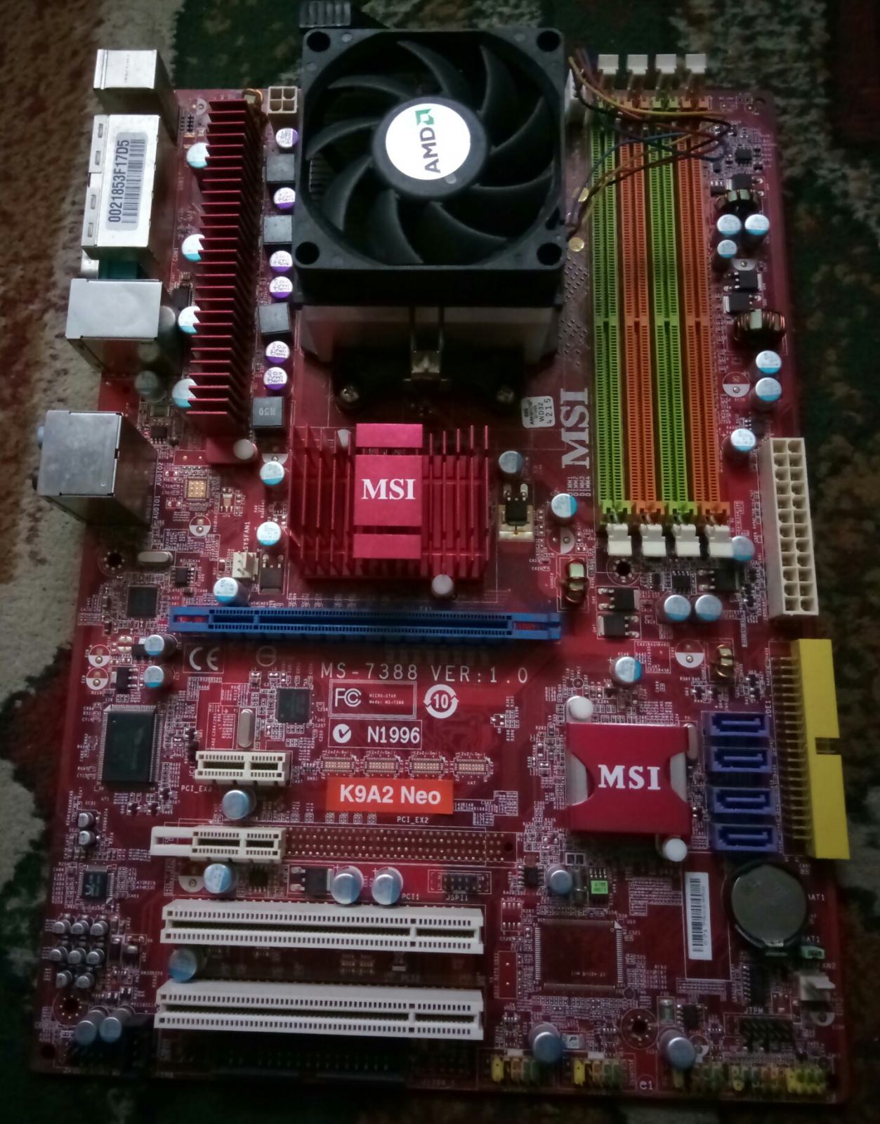 MSI K9A2-Neo Mainboard + AMD Athlon X2 7750 Black Edition