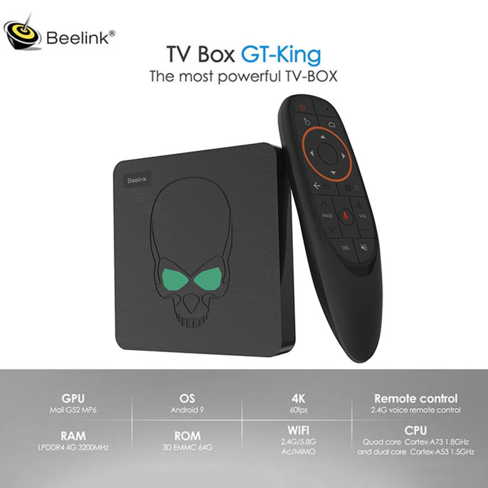 Android TvBox BEELINK KING,Air Mouse,4/64Gb,4K,TVprog,Film,Sve instal.