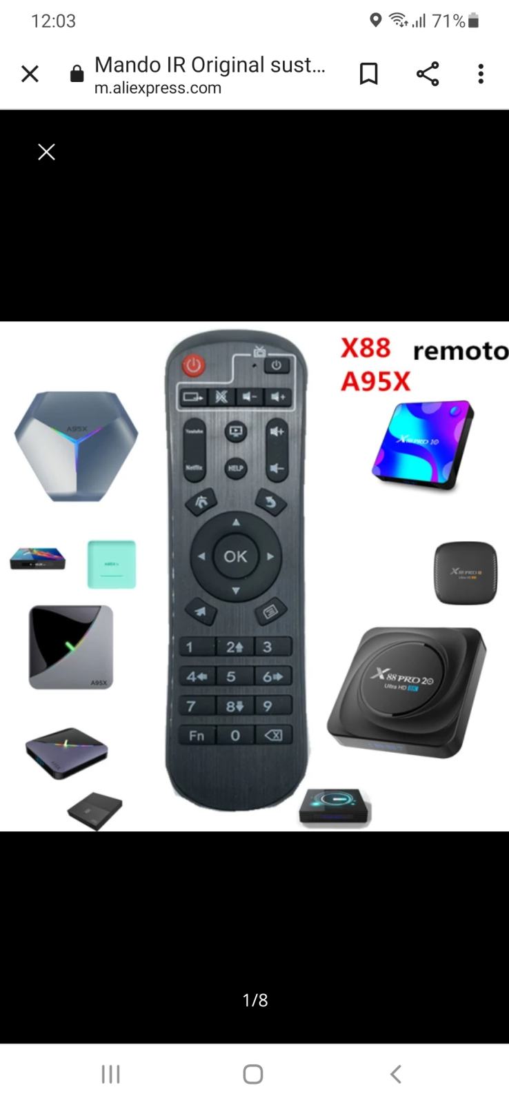 Daljinski za Android tv box novo