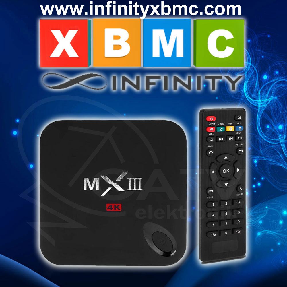 Infinity XBMC 4 Core Android TV/IPTV (KODI) MX 3 4K - AKCIJA