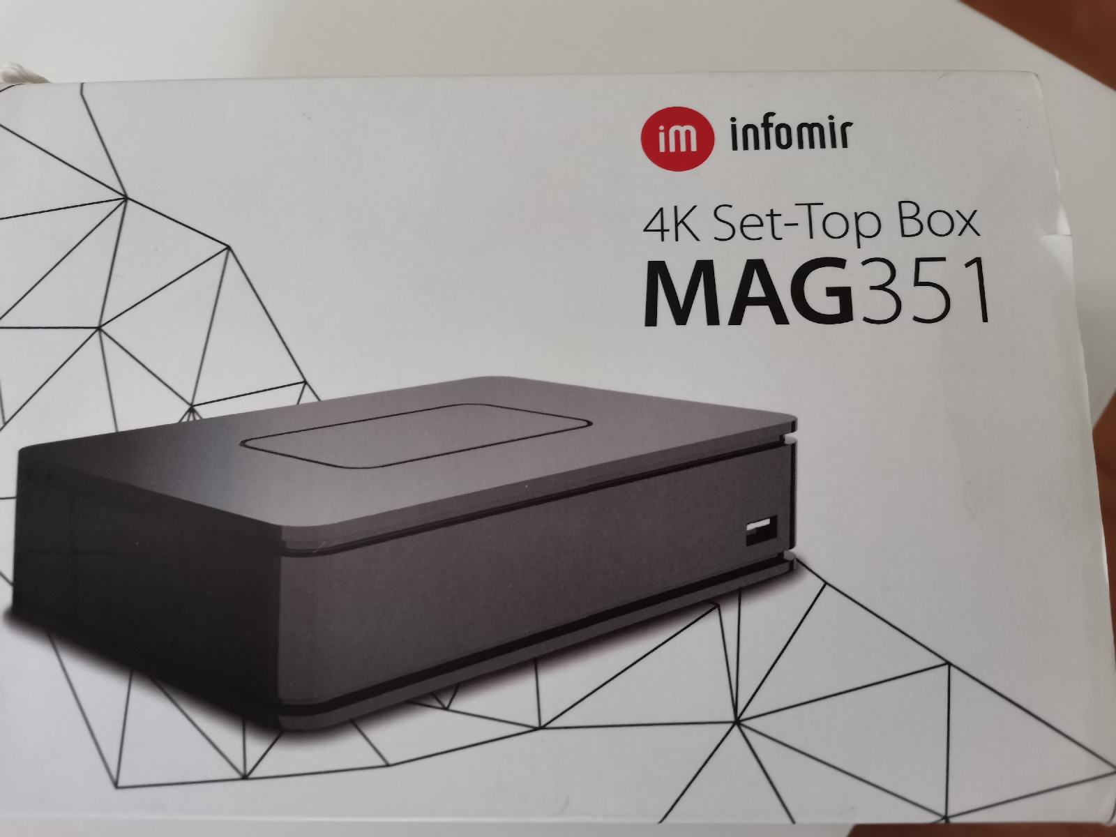 Mag 351 4k set top box