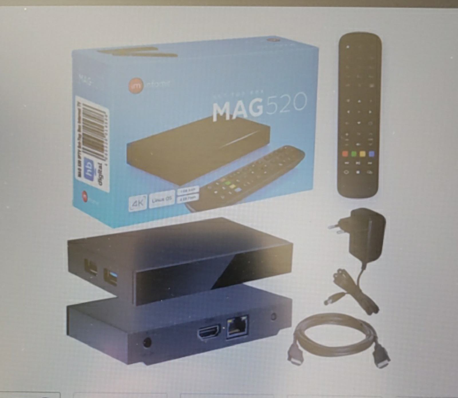 MAG 520 IPTV Set Top Box 4K ultraHD