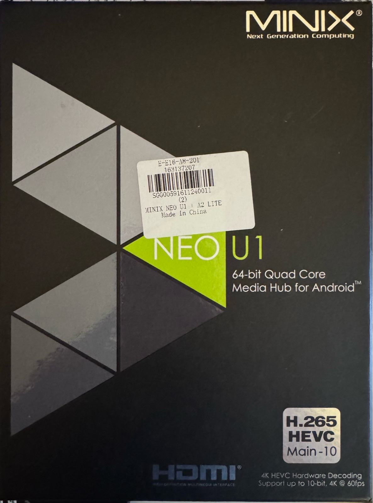 Minix NEO U1 Android TV box + Minix NEO A2 Lite Gyro mouse/keyboard