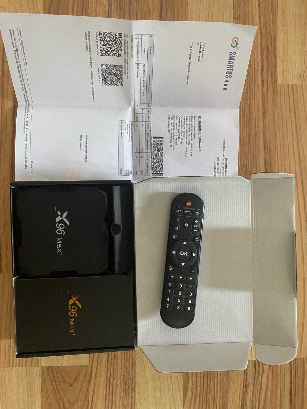 X96 MAX plus 4/32GB TV BOX