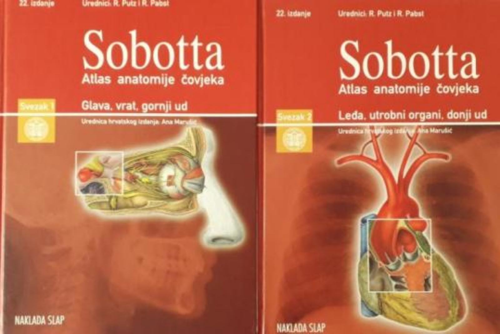 Sobotta atlas 1 i 2 + tablica