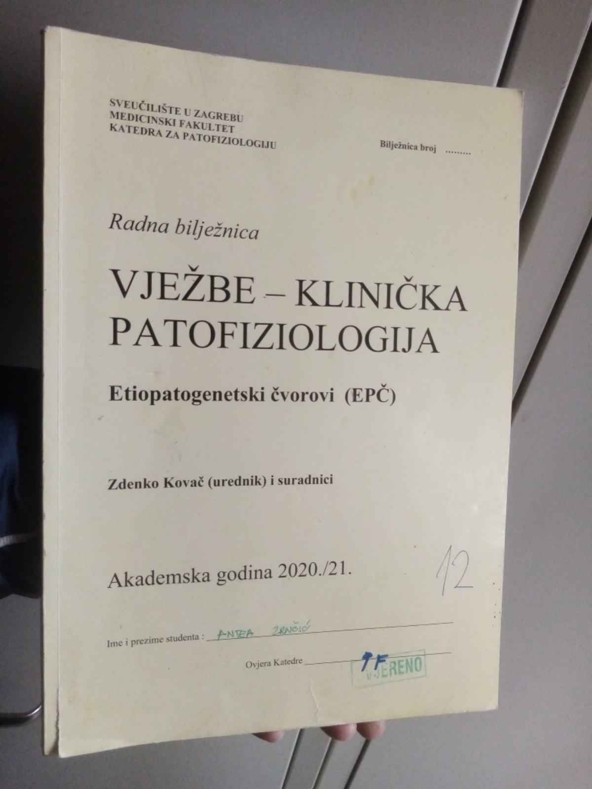 Vježbe - Klinička patofiziologija