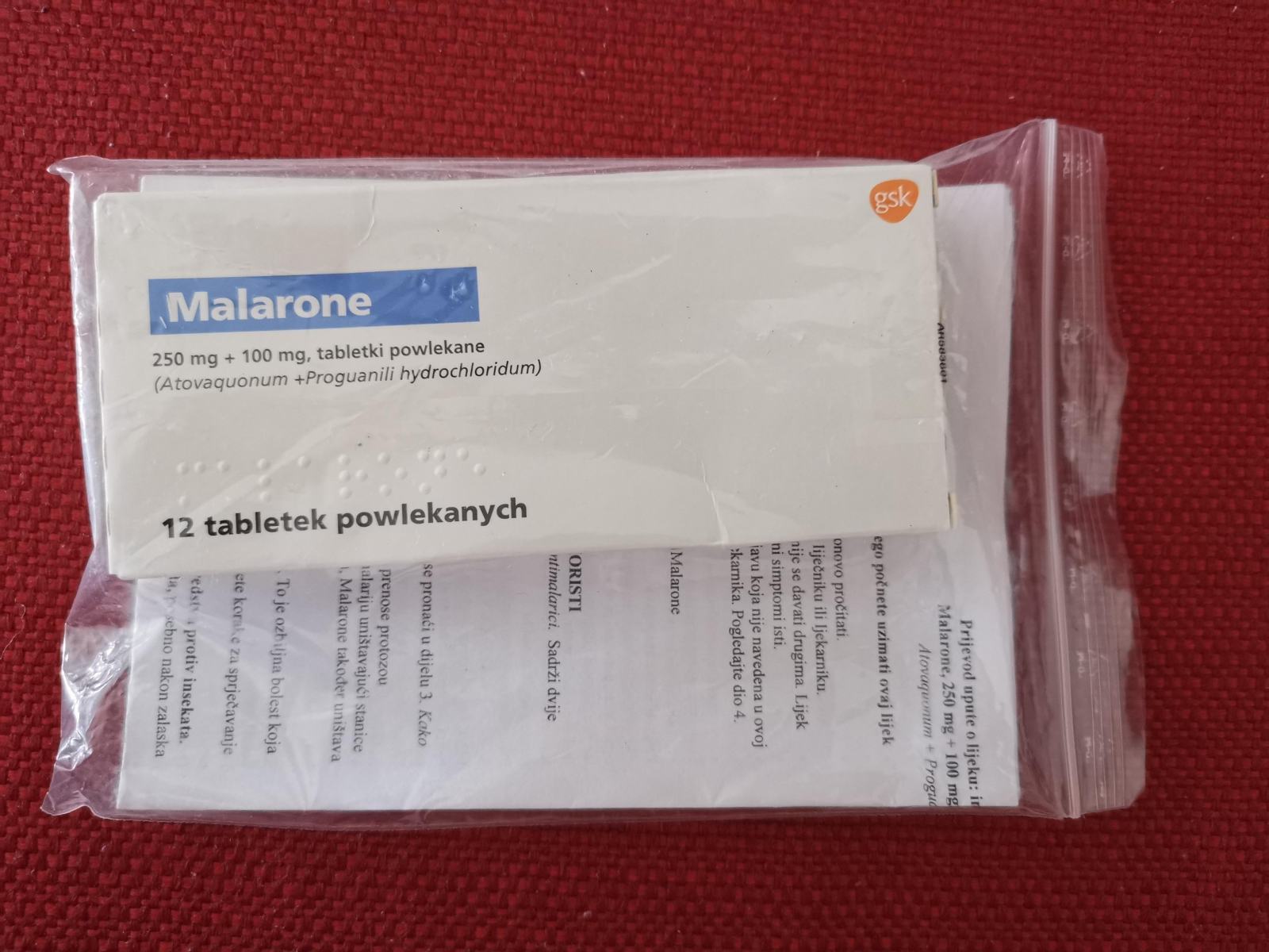 Malarone - tablete protiv malarije