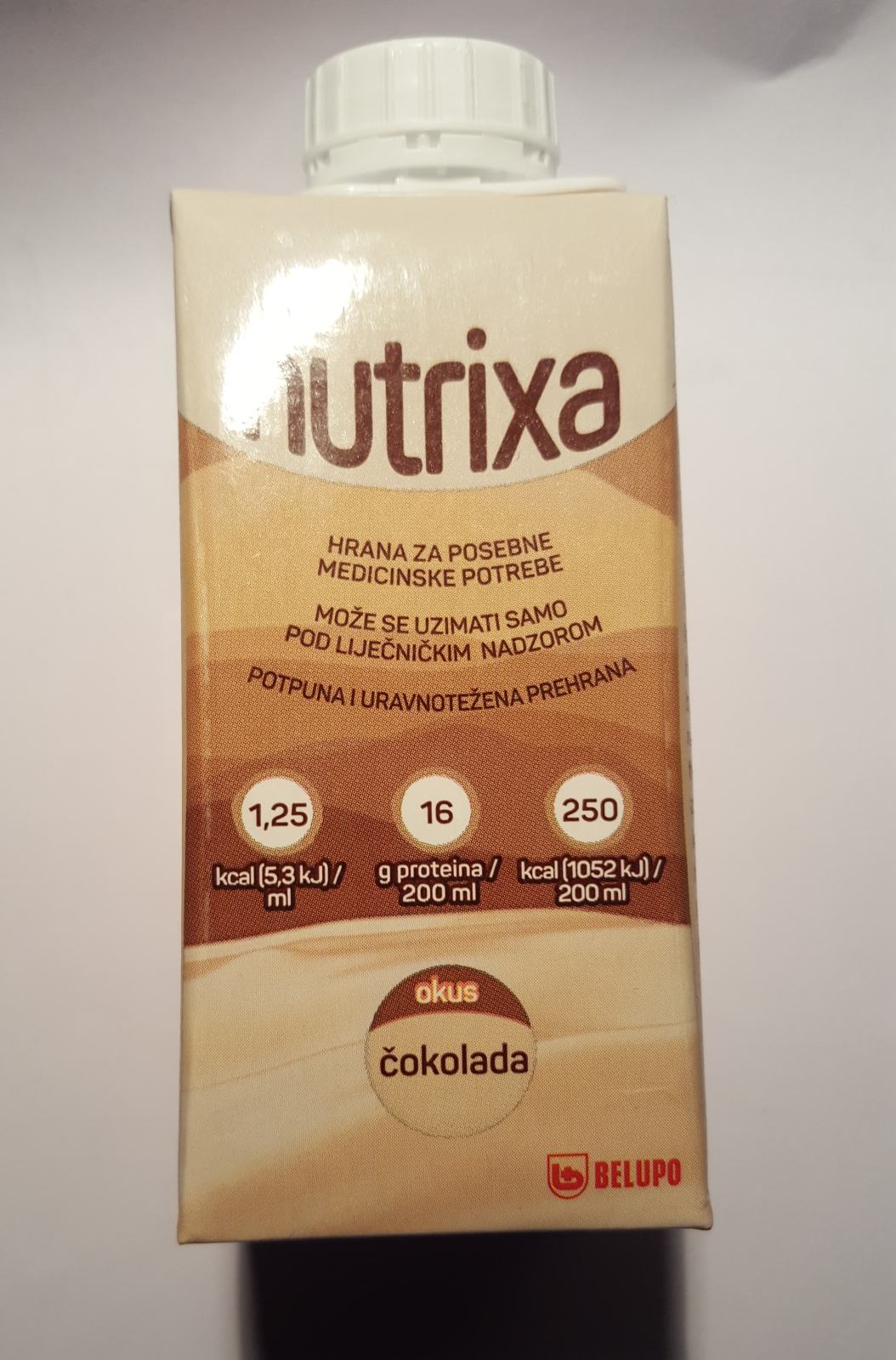 Nutrixa - hranjljivi napitak - čokoladni okus - 25 kom.