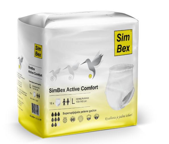 Pelene gaćice za odrasle SimBex Active Comfort, L