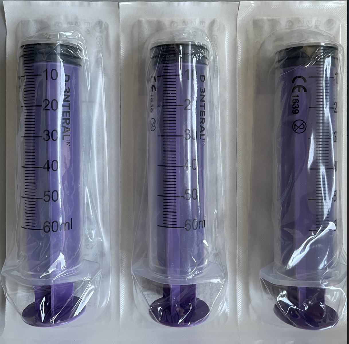 Šprice za PEG, D-3NTERAL 60 ml