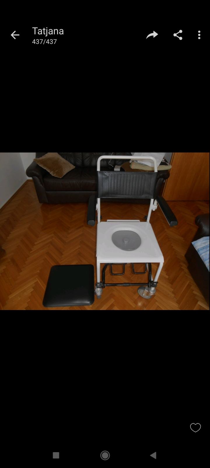 Stolac za pomoć za toalet