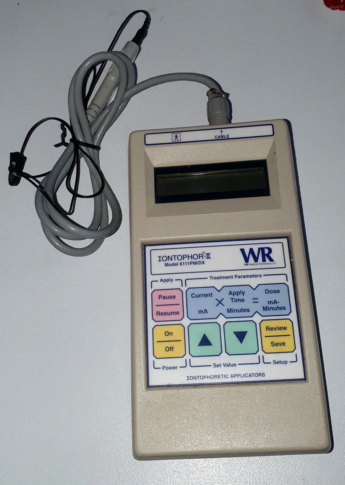 WR Medical Model 6111 PM/DX IONTOPHOR II