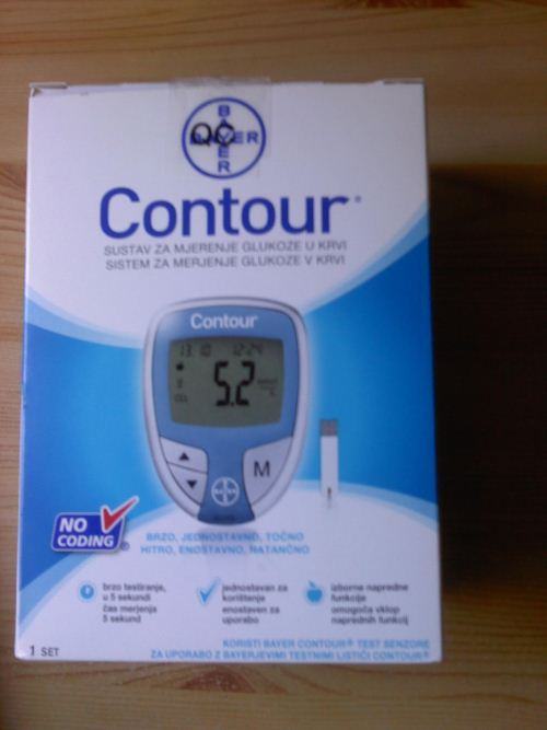 Bayer Contour sustav za mjerenje glukoze/šećera u krvi