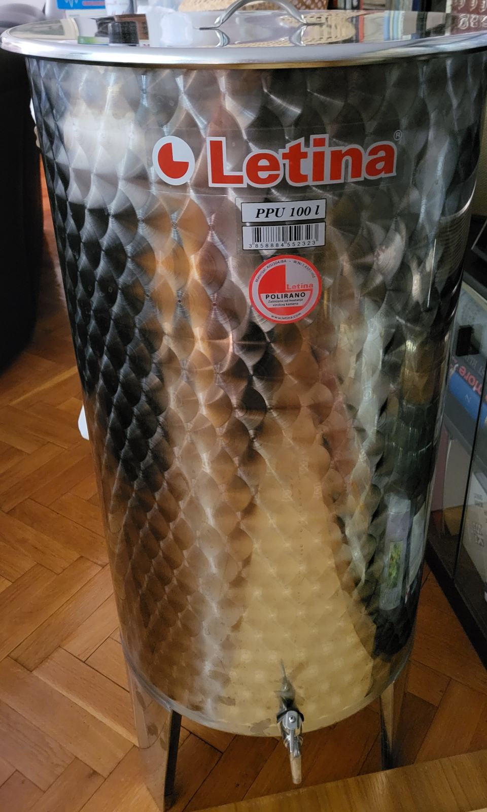 Posuda INOX za vino ili maslinovo ulje 100L LETINA