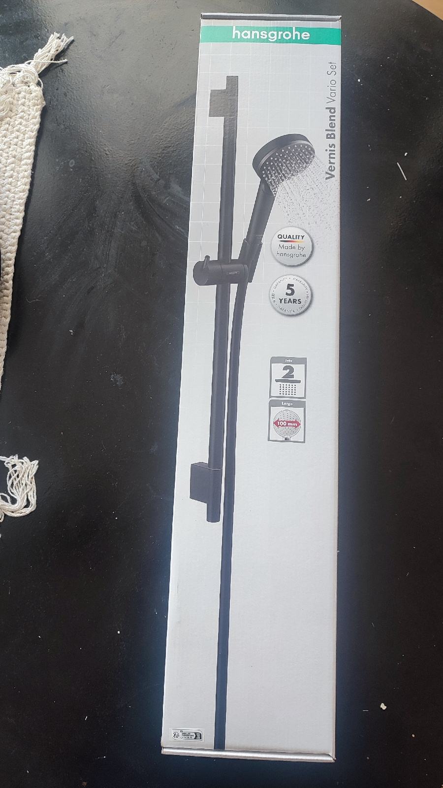 Hansgrohe tuš set sa šipkom, mat crna, Prilika!