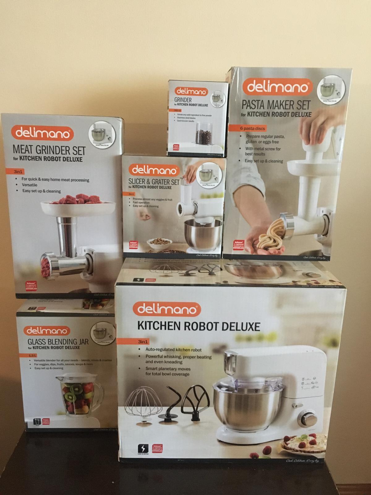 Delimano Kitchen Robot Deluxe kuhinjski robot, sa svim dodatcima