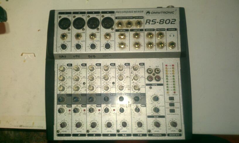 Omnitronic RS-802 recording mixer