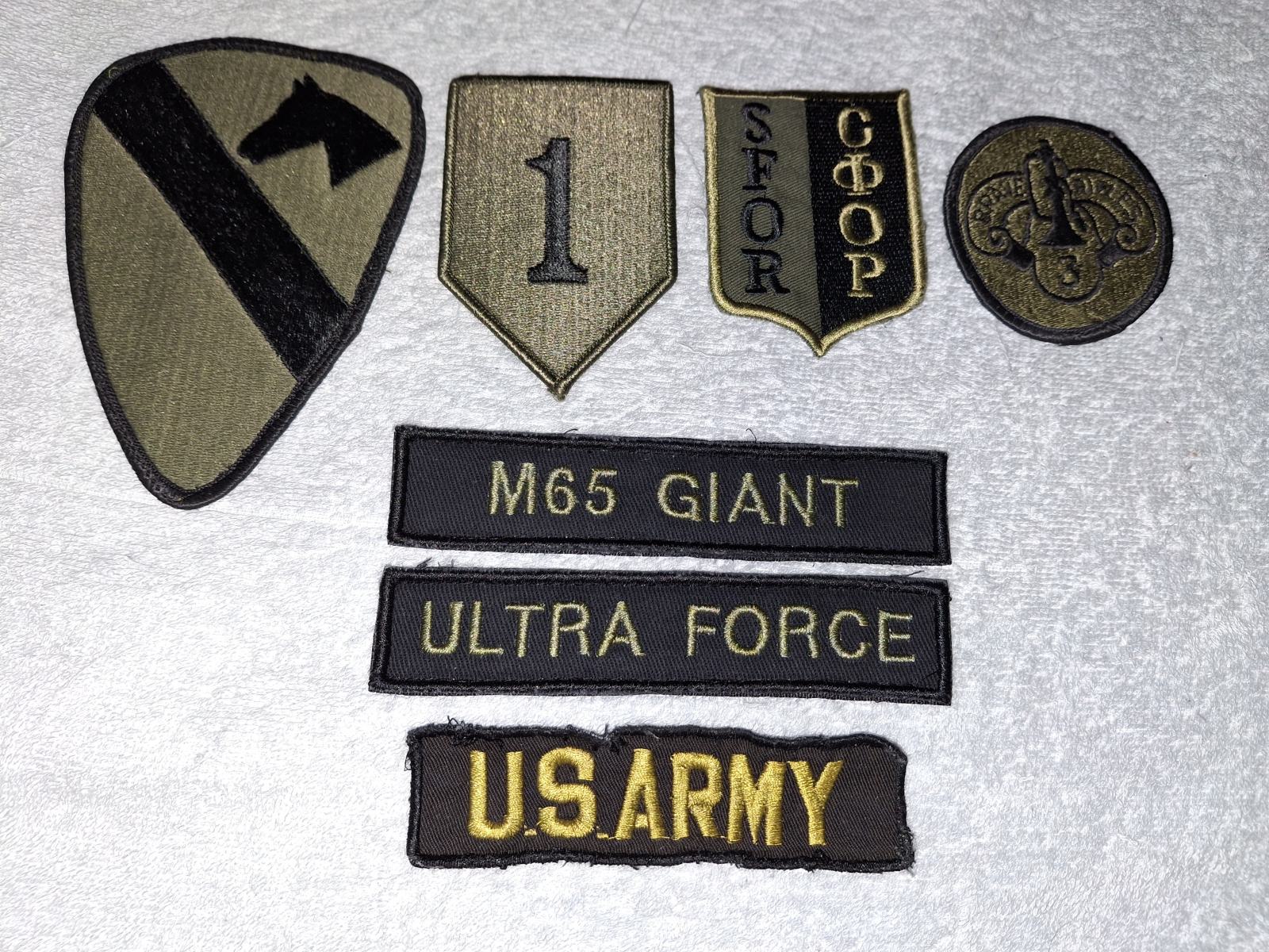 Američke vojne oznake, prišivci, u.s. army