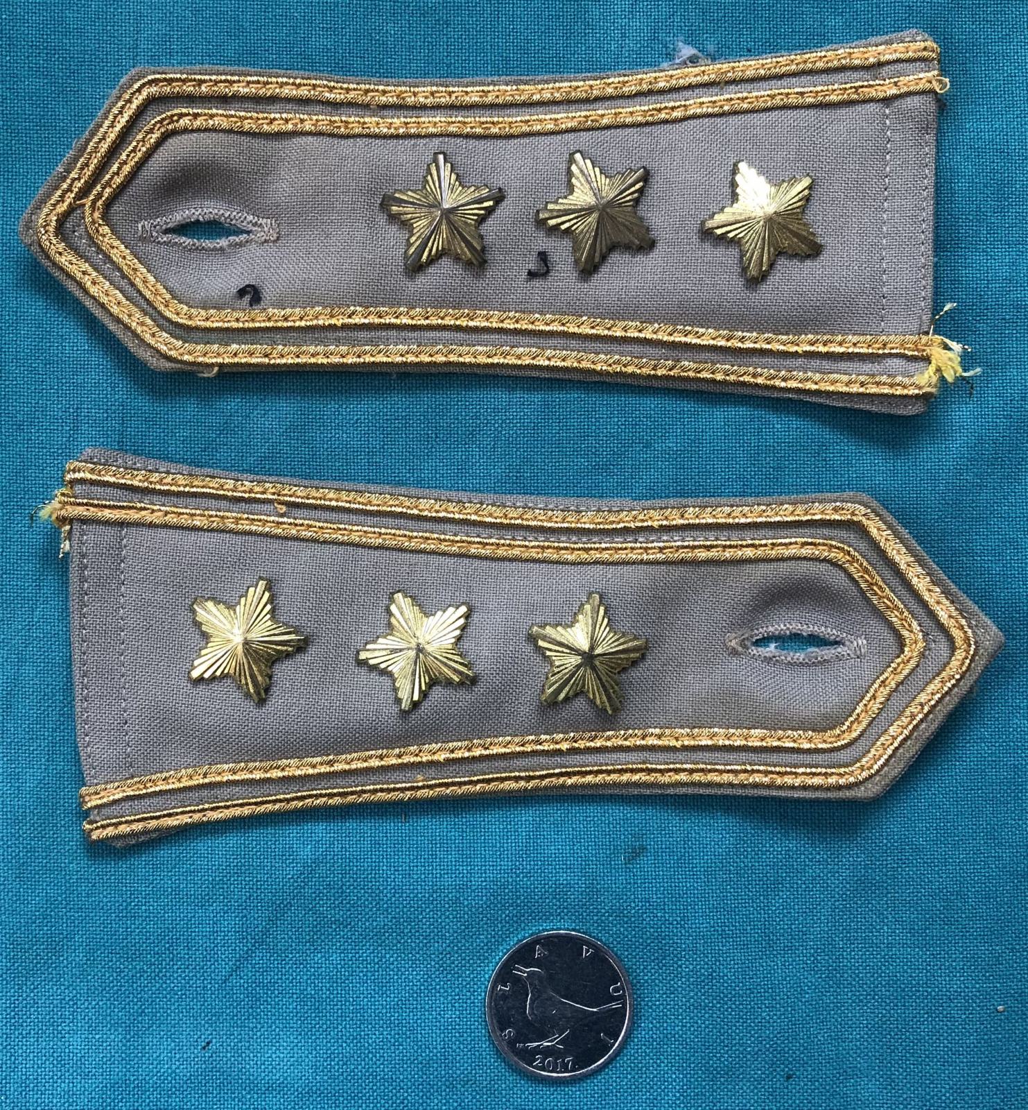 JNA EPOLETE - PUKOVNIK PAR