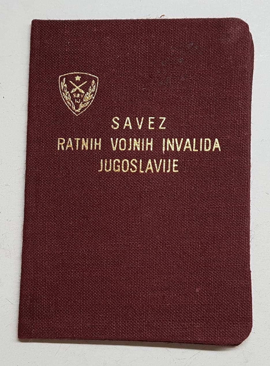 KNJIŽICA, SAVEZ RATNIH VOJNIH INVALIDA JUGOSLAVIJE, NOVA