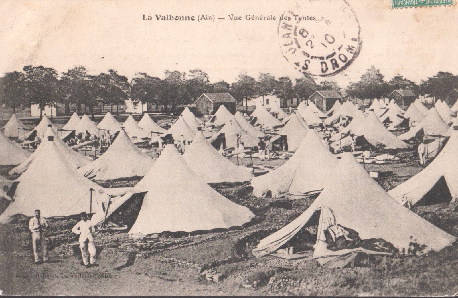 LA VALBONNE (Ain) - Vue Generale des Tentes