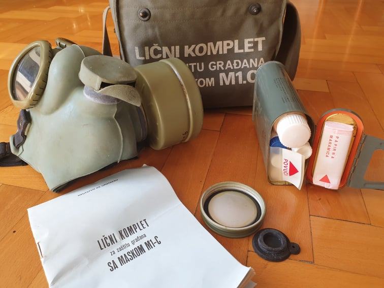 lični komplet za zaštitu građana sa maskom M1.C S.L. SFRJ 51/75
