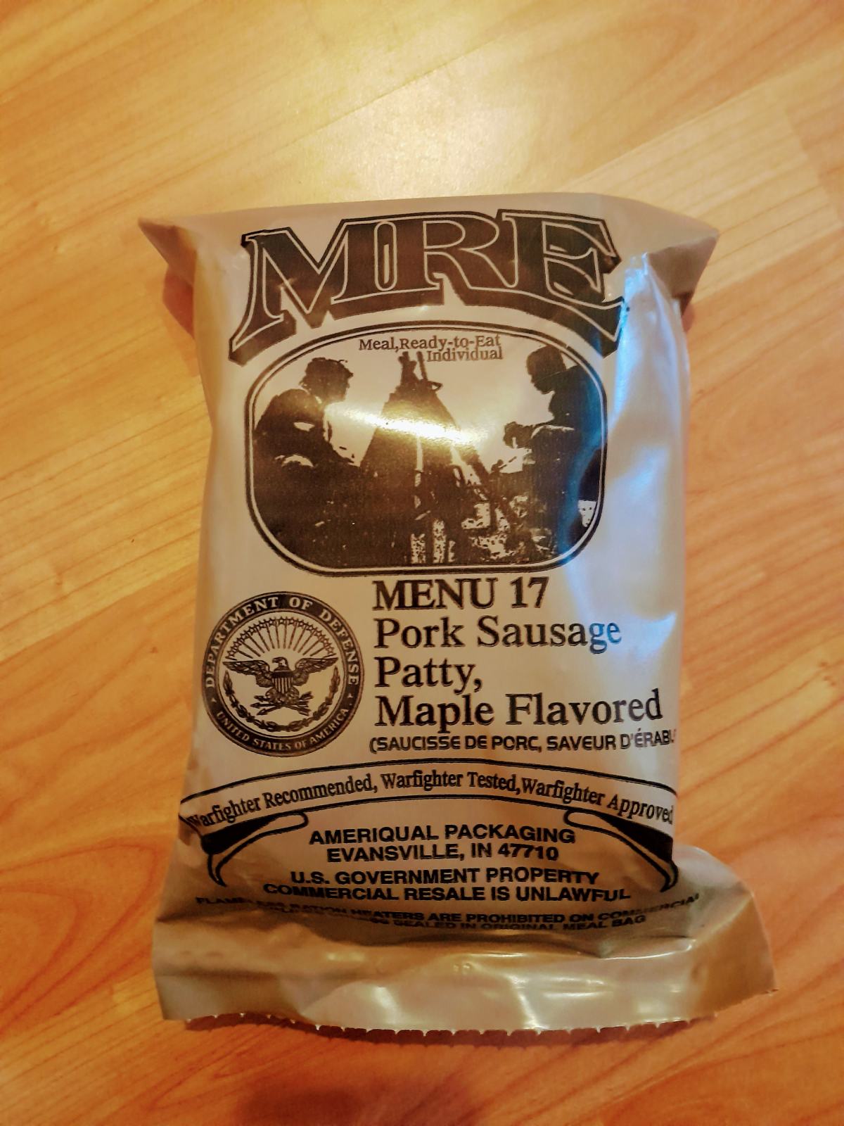 MRE (Meal, Ready-to-Eat) - USA Army