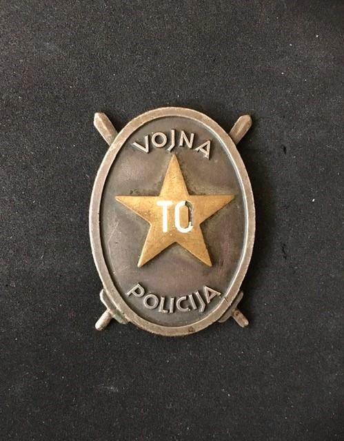 Oznaka VOJNA POLICIJA TO...FNRJ/SFRJ
