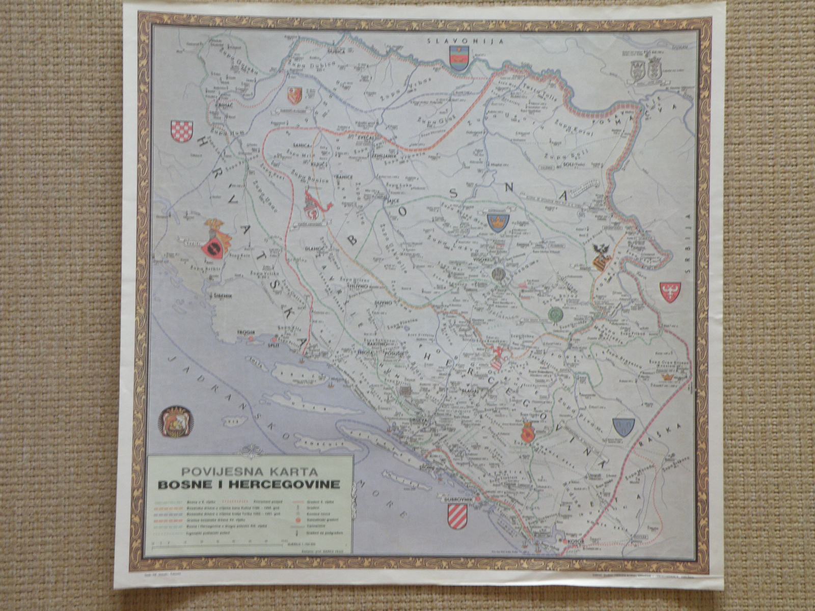 POVIJESNA KARTA - BOSNE I HERCEGOVINE