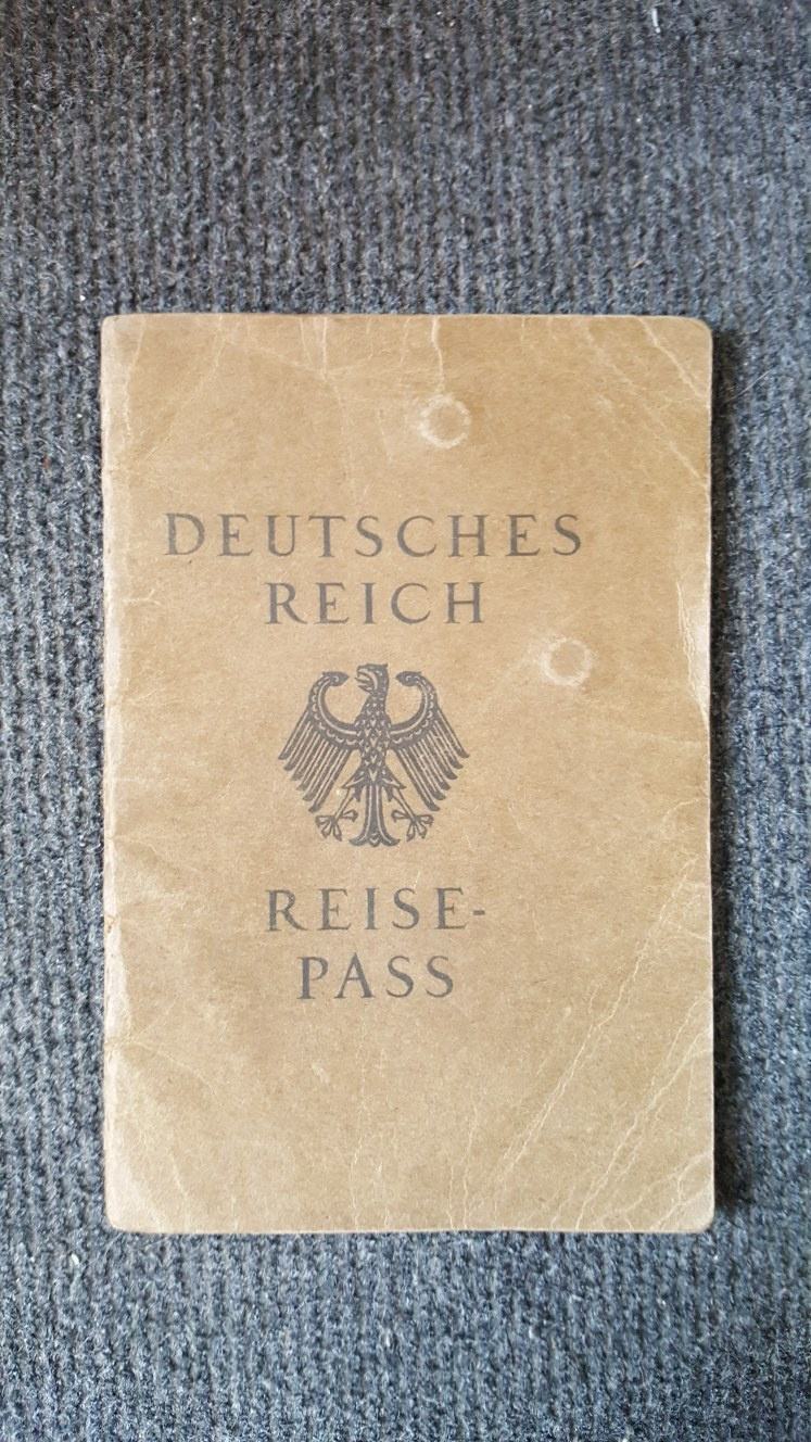 Reich pass reisepass Putovnica WWII Nazi