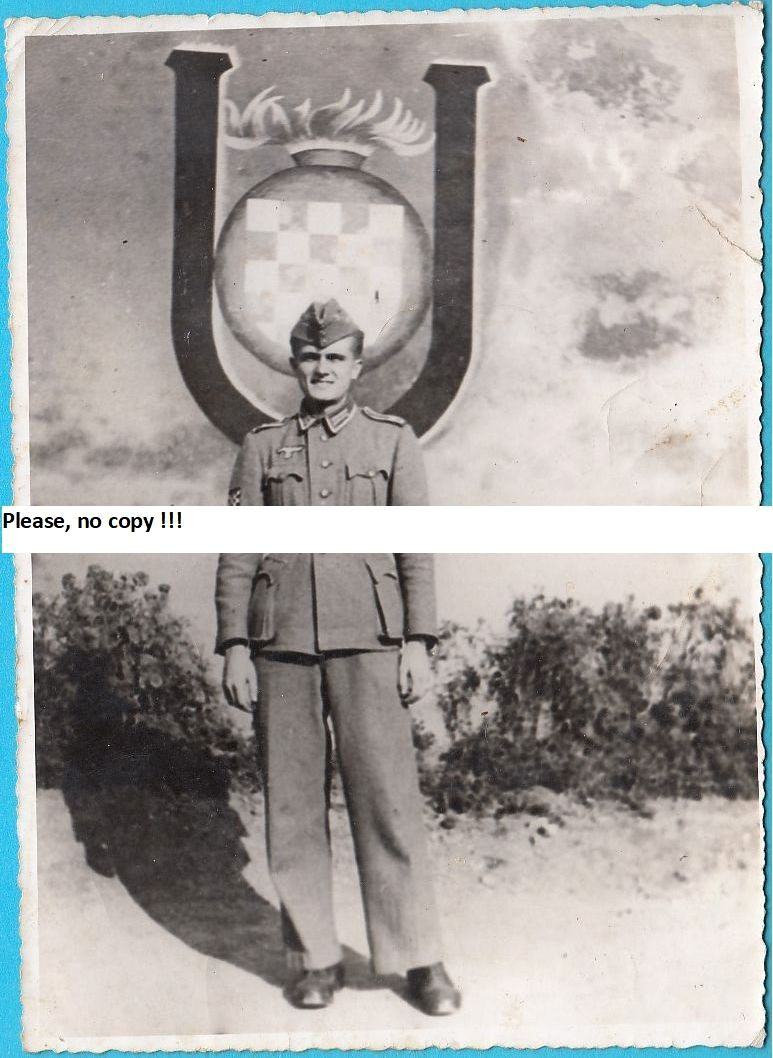 USTAŠA BRANKO U NJEMAČKOJ 1942-1943 ... Velika orig. fotografija NDH