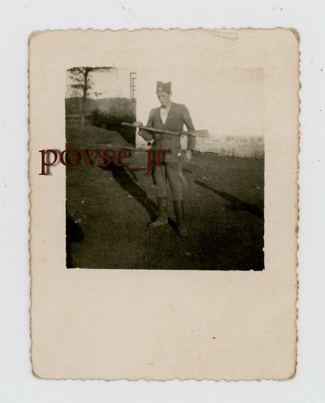 vojna fotografija – četnik s puškom – Drugi svjetski rat