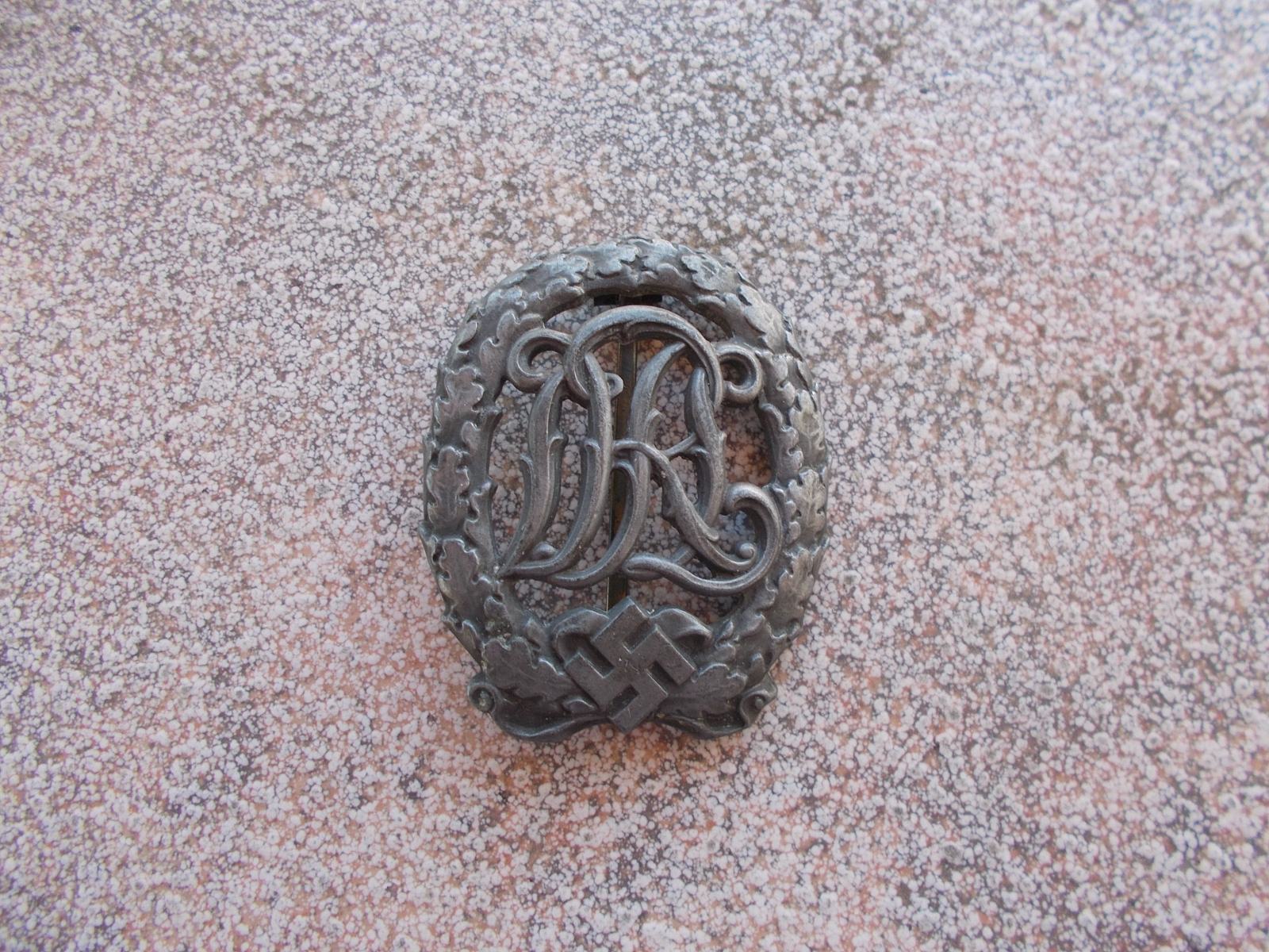 WW2,Sportska treci rajh,Cink,,Wernstein Jena,DRGM.85269,signirano,ukaz