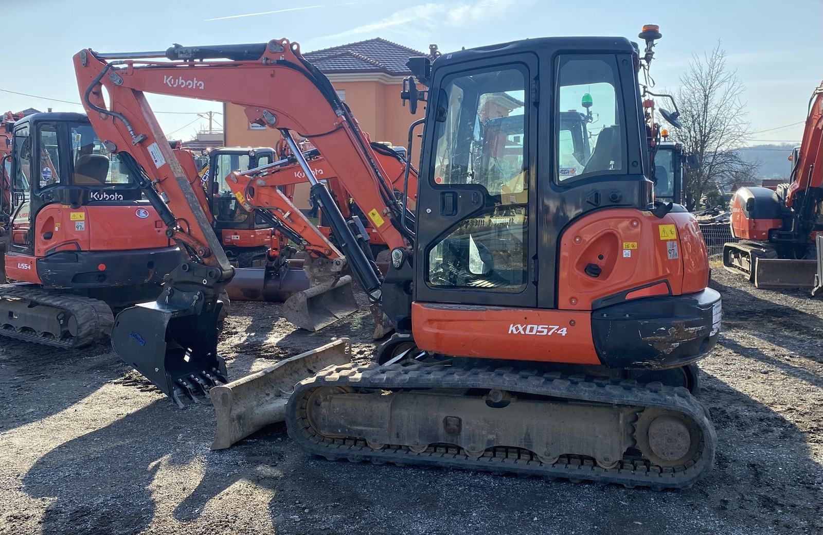 Kubota KX057-4 2016., hidraulična brza spojka, 3 korpe