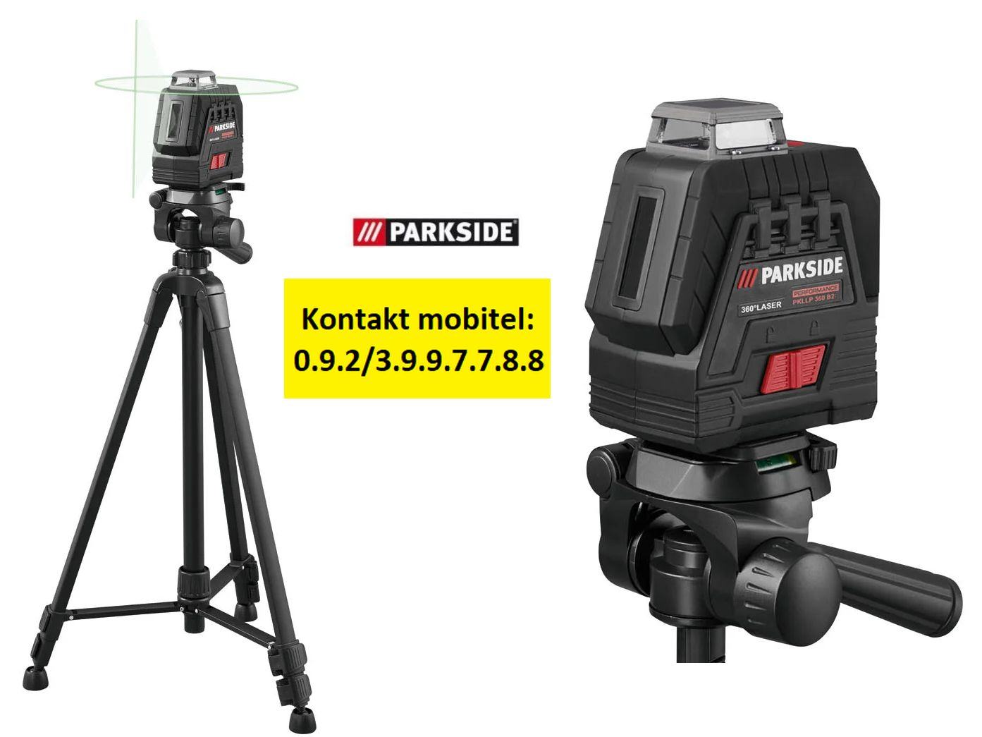 PARKSIDE PERFORMANCE 4V bezicni krizni laser PKLLP 360 sa stalkom NOVO