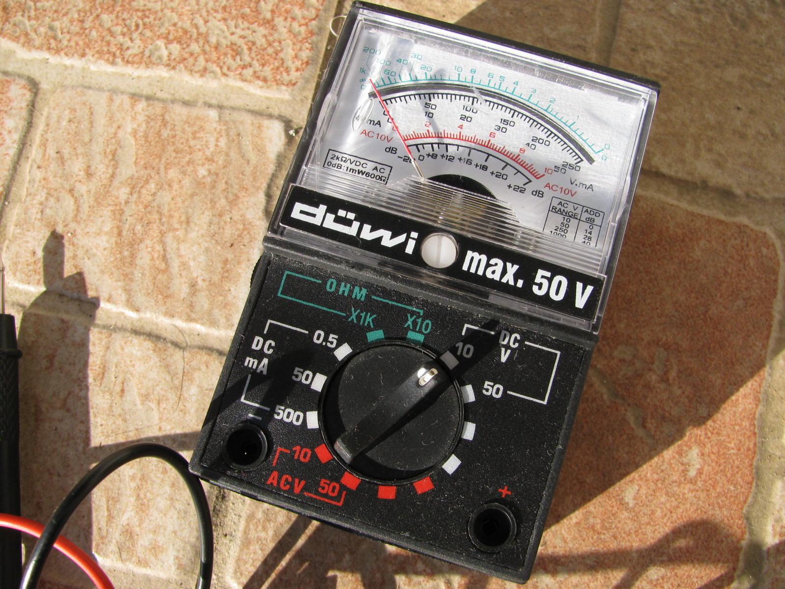analogni multimetar do 50 v model Duwi