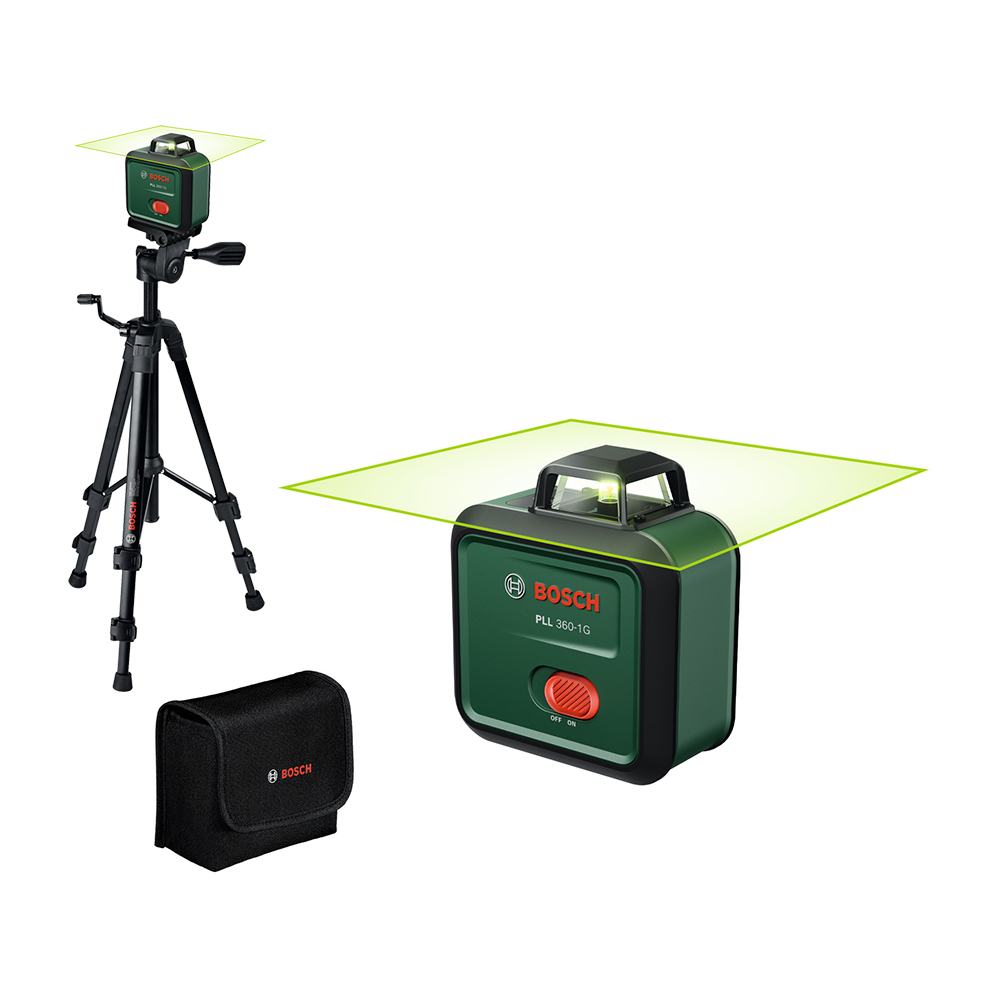 BOSCH laserski nivelir PLL 360-1G 3,6V 2,0Ah + staiv TT120