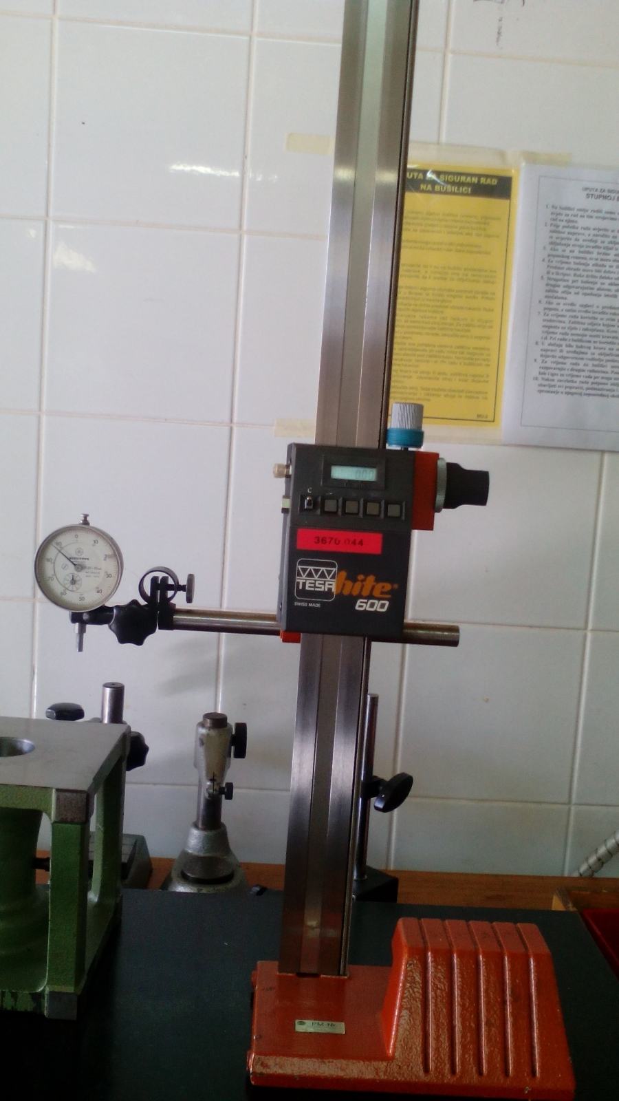 Digitalni visinomjer TESA MICROHITE 600+komparator sat mitutoyo+držač