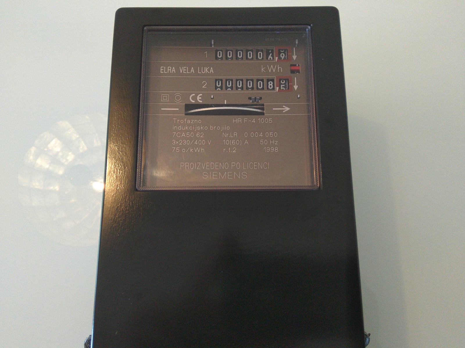 EL. BROJILO TROFAZNO DVOTARIFNO NOVO 10-60 A NOVO PROIZVOD SIEMENS