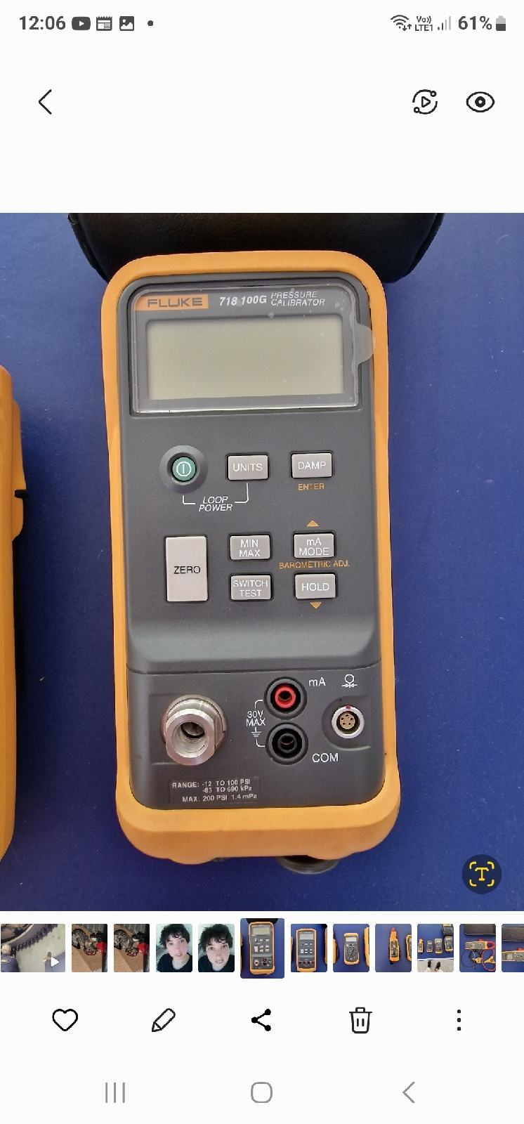 Fluke 718 100G Pressure Calibrator