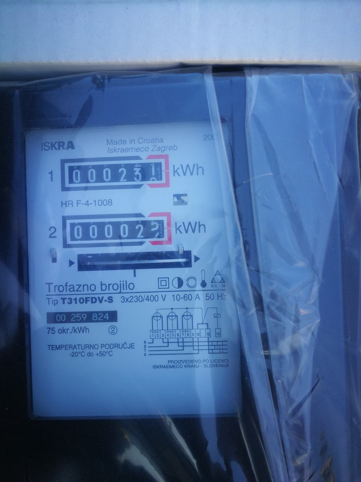 JEDNOFAZNO DVOTARIFNO BROJILO - NOVO