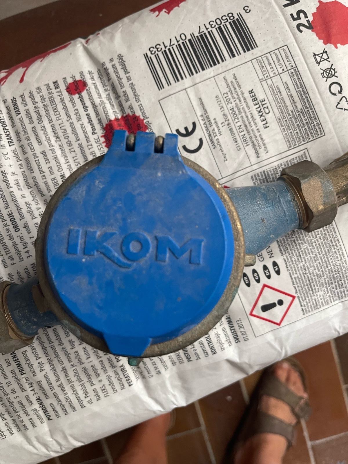 Kontrolno brojilo za vodu Ikom