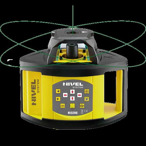 NIVEL SYSTEM ROTACIJSKI LASER NL520-G + STATIV + MJERNA LETVA