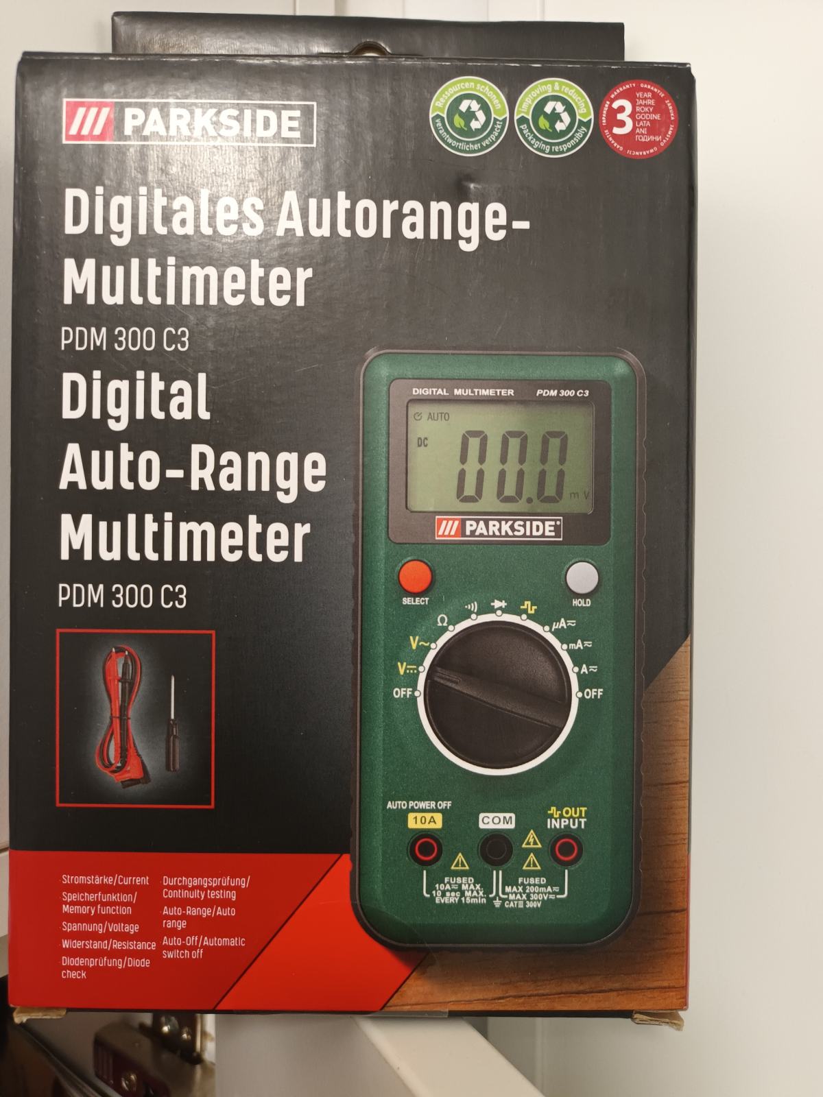 Parkside digitalni multimetar univer Novo