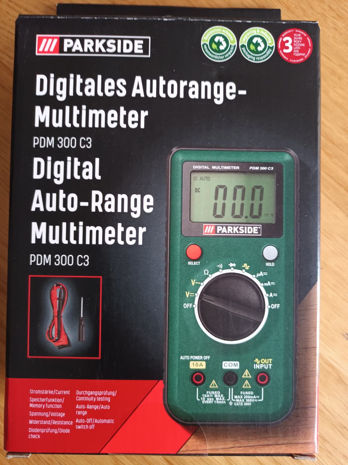 Parkside digitalni multimetar Novo zapakirano