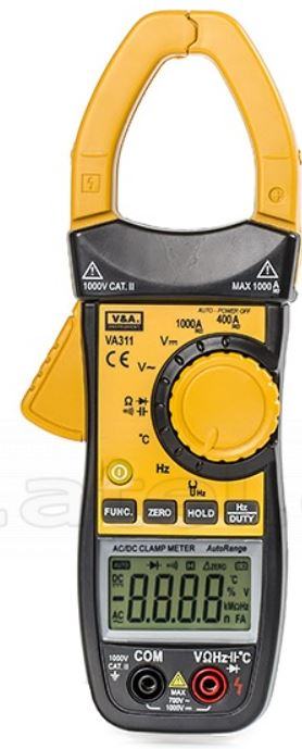 V&A VA311 DMM+ClampMeter AC&DC-struja, AV, DV, ?, F, Hz, °C