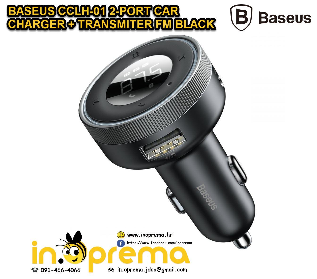 TRANSMITER FM AUTO PUNJAC BRZI BLUETOOTH MP3 BEZICNI USB TRANSMITER
