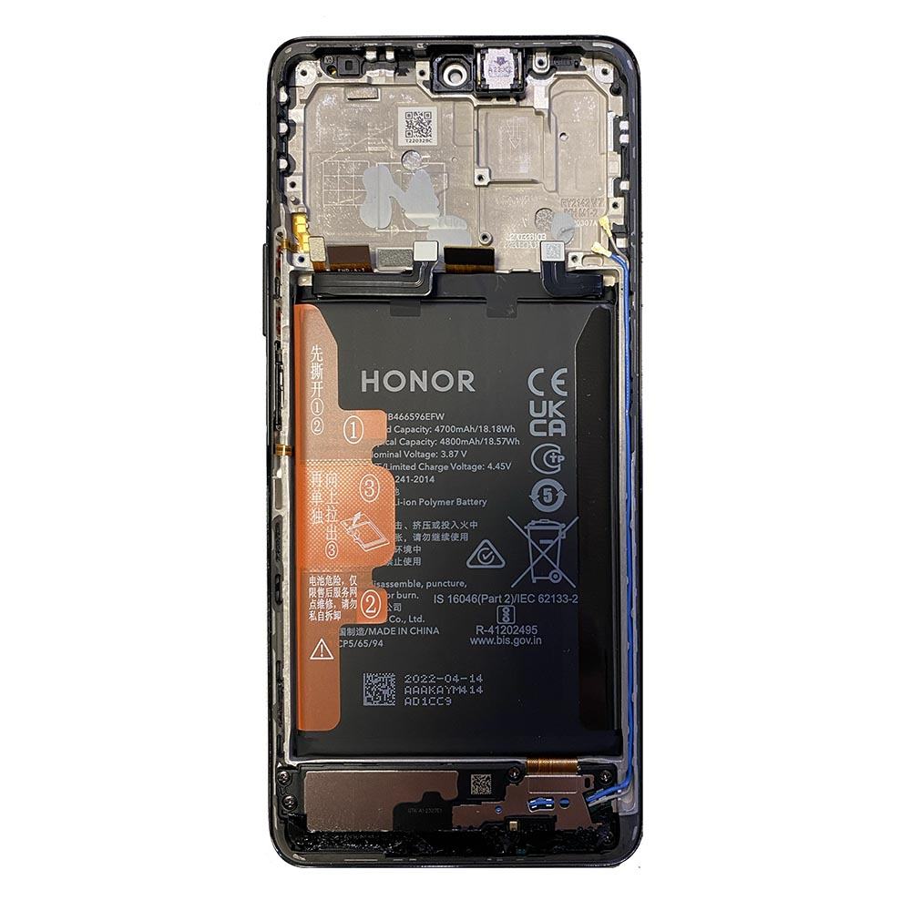 Honor Magic 4 Lite lcd touch screen okvir bater. Original EU NOVO Crni