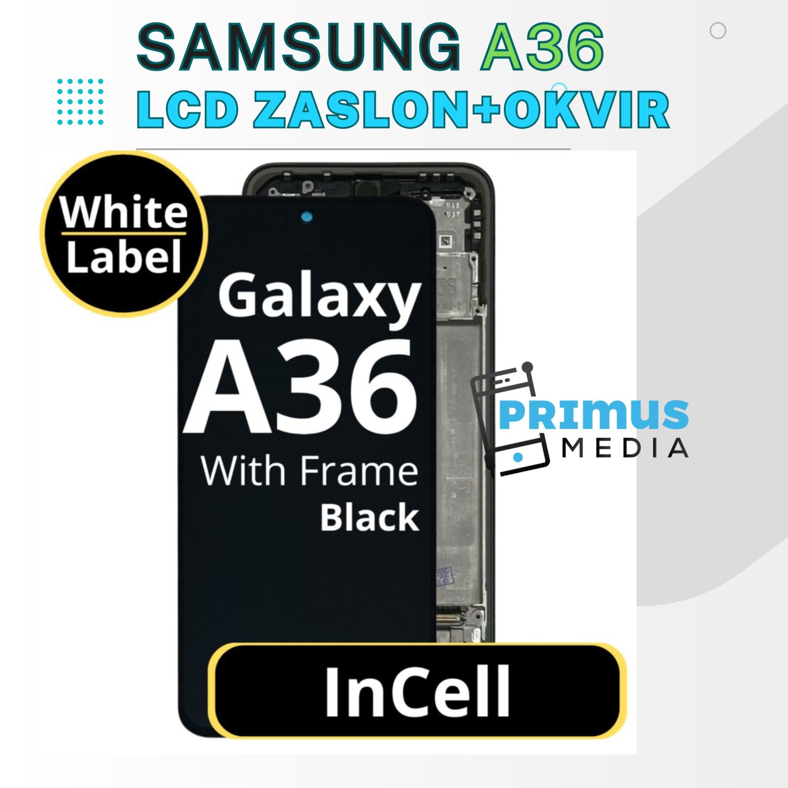 SAMSUNG Galaxy A36 LCD ekran display touch screen (komplet sa okvirom)